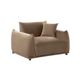 Beliani Sessel JUBEK in Braun - (W) 120 x (H) 81 x (L) 104 cm | Gr.: onesize