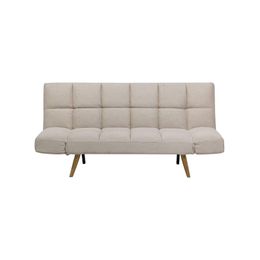 Beliani 3-Sitzer Sofa INGARO in Beige/Braun - (W) 182 x (H) 79 x (L) 80 cm | Gr.: onesize
