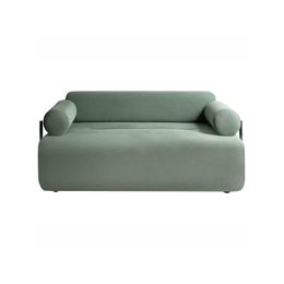 Beliani 2-Sitzer Sofa ELVA in Gr&uuml;n/Schwarz - (W) 170 x (H) 74 x (L) 100 cm | Gr.: onesize