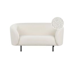 Beliani 2-Sitzer Sofa LOEN in Wei&szlig;/Schwarz - (W) 155 x (H) 79 x (L) 70 cm | Gr.: onesize
