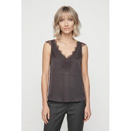 Smith & Soul Smith & Soul Damen Spitzentop mit V-Ausschnitt braun S