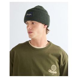 Wrangler M&uuml;tze Ribbed Wool in Green | Gr.: onesize