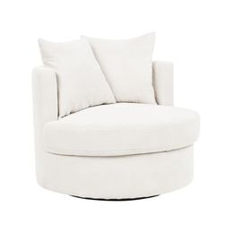 Beliani Sessel DALBY in Beige - (W) 82 x (H) 61 x (L) 82 cm | Gr.: onesize