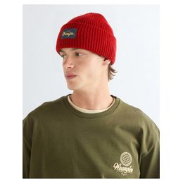 Wrangler M&uuml;tze Ribbed Wool in Red | Gr.: onesize