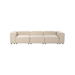 Beliani 3-tlg Modulsofa ARDAL in Beige/Schwarz | Gr.: onesize