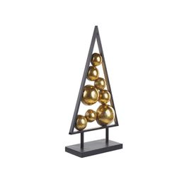 Beliani Dekofigur RANUA in Schwarz/Gold - (W) 32 x (H) 65 x (L) 14 cm | Gr.: onesize