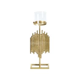 Beliani Kerzenst&auml;nder NIAS in Gold - (W) 18 x (H) 53 x (L) 13 cm | Gr.: onesize