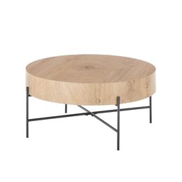 home24 Couchtisch Taynard in Eiche Dekor / Schwarz | Gr.: onesize