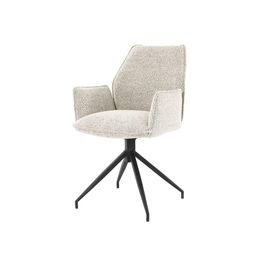 home24 Drehbarer Armlehnenstuhl Duber in Lichtgrau | Gr.: onesize