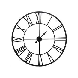 home24 Wanduhr Blindman in Schwarz | Gr.: onesize