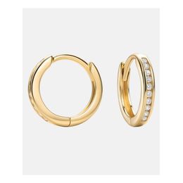 Diamant L'&eacute;ternel Ohrringe aus 375 Gelbgold mit Zirkonia | Gr.: onesize