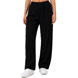 Reichstadt Damen Oversized Hose Musselin in Black | Gr.: onesize