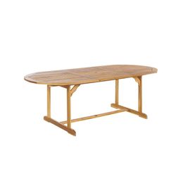 Beliani Esstisch MAUI in Braun - (W) 100 x (H) 74 x (L) 160 cm | Gr.: onesize