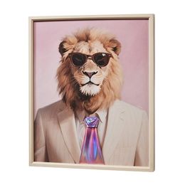 kobolo Wandobjekt LION3D in Rosa | Gr.: onesize