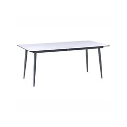 Beliani Esstisch TOLENTINO in Grau/Beige - (W) 90 x (H) 75 x (L) 180 cm | Gr.: onesize