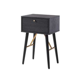 home24 Nachttisch Moyo in Schwarz | Gr.: onesize