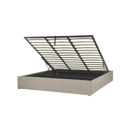 Beliani Doppelbett DINAN in Braun - (W) 189 x (H) 31 x (L) 214 cm | Gr.: onesize