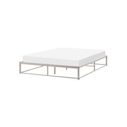 Beliani Doppelbett VIRY in Beige - (W) 146 x (H) 30 x (L) 206 cm | Gr.: onesize