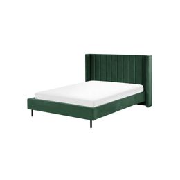 Beliani Doppelbett VILLETTE in Gr&uuml;n/Schwarz - (W) 165 x (H) 115 x (L) 222 cm | Gr.: onesize