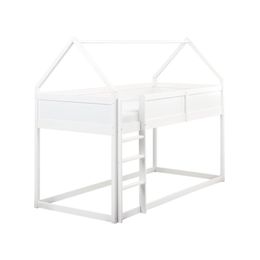 Beliani Einzelbett DIENNE in Wei&szlig; - (W) 102 x (H) 165 x (L) 206 cm | Gr.: onesize