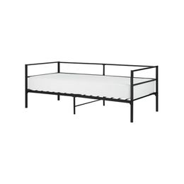 Beliani Einzelbett BATTUT in Schwarz - (W) 93 x (H) 75 x (L) 206 cm | Gr.: onesize