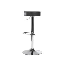 home24 Barhocker Vincent in Schwarz / Chrom | Gr.: onesize