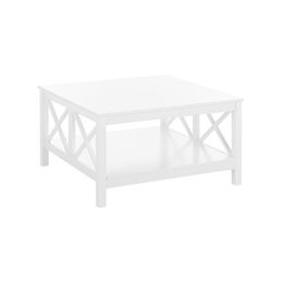 Beliani Couchtisch LOTTA in Wei&szlig; - (W) 80 x (H) 45 x (L) 80 cm | Gr.: onesize