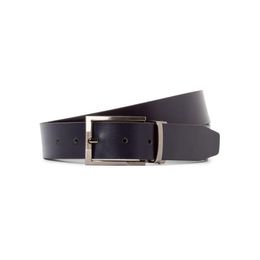 Bugatti Lederg&uuml;rtel in schwarz - 0001 | Gr.: 110 cm