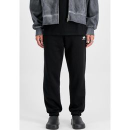 Alpha Industries Herren Sweathose &raquo;Basic Jogger Small Logo II&laquo; Baumwollmischung, regular fit schwarz 3XL, N-Gr