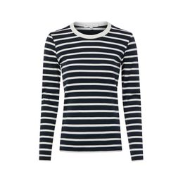 Marie Lund Langarmshirt in marine wei&szlig; | Gr.: XL