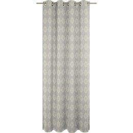Adam Vorhang &raquo;Romantic Puligny Light&laquo; &Ouml;sen 1 Stk. tlg. aus 100% Bio-Baumwolle grau Jacquard, Baumwolle (Bio-Baumwolle) 145cm, &Ouml;sen, 145cm