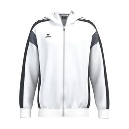 Erima Herren Trainingsjacke mit Kapuze in weiss/schwarz | Gr.: XL
