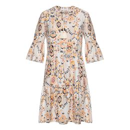 BETTY & CO BETTY & CO Stufenkleid mit Print in Cream/Red | Gr.: 38