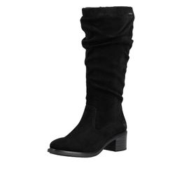 Rieker Damen Stiefel Klassik-Stiefel, Blockabsatz, mit slouchy-Schaft schwarz 43, Normalschaft
