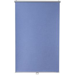 K-home Springrollo &raquo;Anna&laquo; verdunkelnd energiesparend ohne Bohren freih&auml;ngend blau Polyester 150cm, 35cm