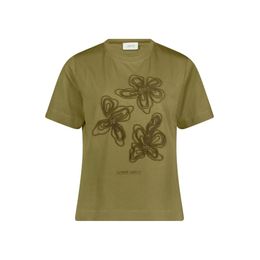 Cartoon Baumwollshirt mit Rundhalsausschnitt in Patch Khaki/Khaki | Gr.: 42