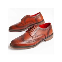 Purapiel Schn&uuml;rschuhe Cabernet-Sauce in Braun | Gr.: 43