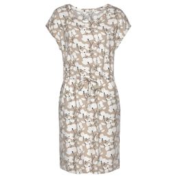Beach Time Jerseykleid in beige-creme-bedruckt | Gr.: 38