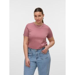 V&eacute;ro Moda Vero Moda Damen Kurzarmshirt &raquo;VMPAULINA SS T-SHIRT GA JRS NOOS&laquo; Baumwolle, regular fit rosa M