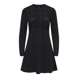 Only Damen Only Strickkleid &raquo;ONLKATIA LIFE LS O-NECK CABL DRES EX KNT&laquo; Viskosemischung, regular fit, Rundhals L, N-Gr