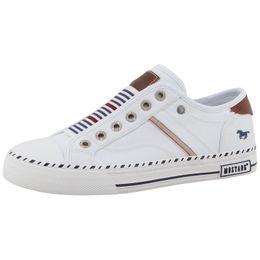 Mustang Shoes Damen Slip-On Sneaker &raquo;Magdalena&laquo; Freizeitschuh, Slipper, Schlupfschuh mit Kontrastbes&auml;tzen 39