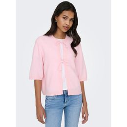 Only Damen Only Strickjacke &raquo;ONLSIMONI 2/4 BOW CARDIGAN KNT NOOS&laquo; rosa XL