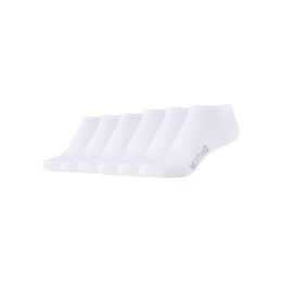 Mustang Damen Mustang Kurzsocken &raquo;casual&laquo; 6 Stk. tlg. mit elastischem Komfortbund wei&szlig; 39-42