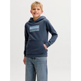 Jack & Jones Jack & Jones Junior Herren Kapuzensweatshirt &raquo;JCOFUSION GRAPHIC SWEAT HOOD UNB SN JNR&laquo;, Baumwollmischung, normal geschnitten 152