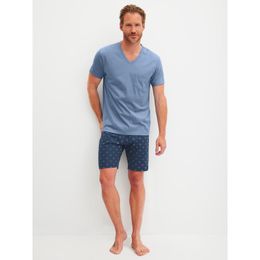 Calida Damen Calida Shorty &raquo;Relax Imprint 2&laquo; 2 V-Ausschnitt, Brusttasche, Kurzarm, Single Jersey Qualit&auml;t XL (56)