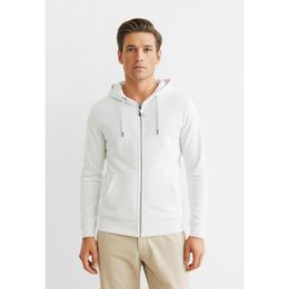 INDICODE Herren Kapuzensweatjacke &raquo;INPonto&laquo; wei&szlig; S