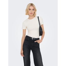 Only Damen Only Kurzarmshirt &raquo;ONLARNHEM S/S RHINESTONE TOP JRS&laquo; silber M
