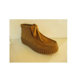 Clarks Schn&uuml;rstiefel Torhill Moss in Beige | Gr.: 41