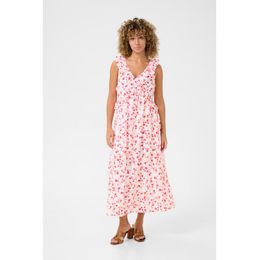 Cream Kleid CRGiselle Feminine in Pink Red Flower | Gr.: 36