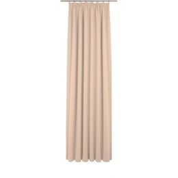 WIRTH Vorhang &raquo;Berwick&laquo; Kr&auml;uselband 1 Stk. tlg. orange Jacquard, Baumwolle, Polyester 225cm, Kr&auml;uselband, 132cm